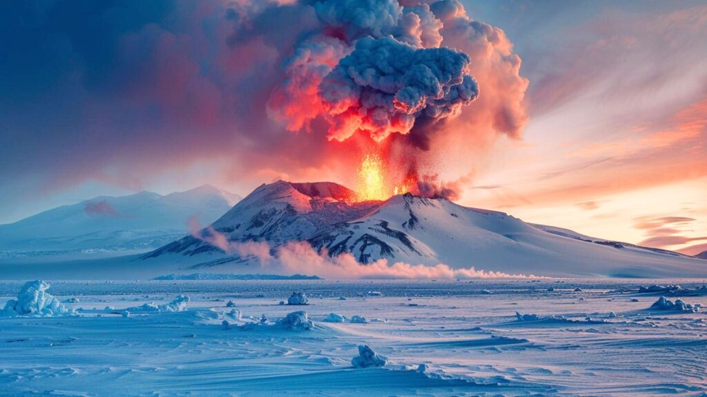 Mount Erebus: The Antarctic Volcano That Erupts Gold – On The Node