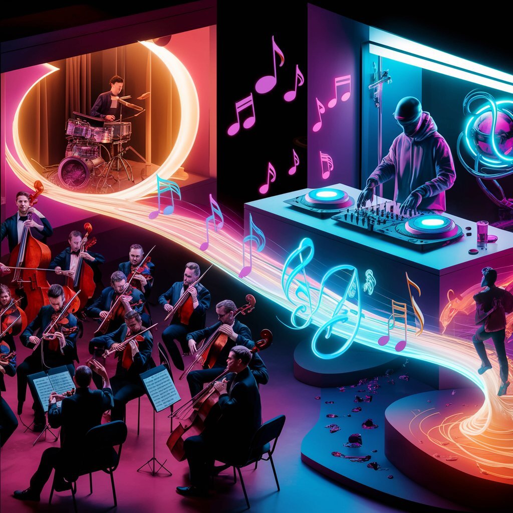 The Odyssey of Music Styles: From Symphony to Synth Beats – On The Node